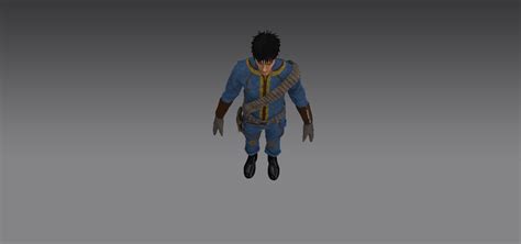 Artstation Fallout Vault Jumpsuit New Vegas Game Assets
