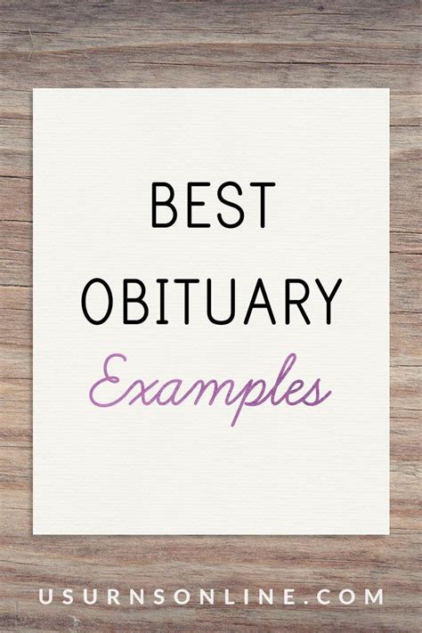 Obituary Tips And Examples Love Yarn