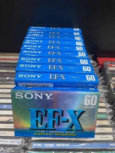 fita cassete sony ef x caixa c 10 unidades virgens mercadolivre