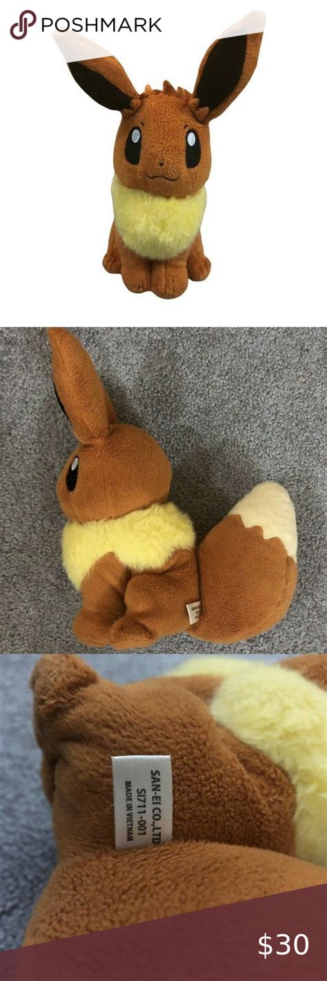 Eevee Plush Stuffed Toy Pocket Monsters Nintendo Pokemon 10 Eevee