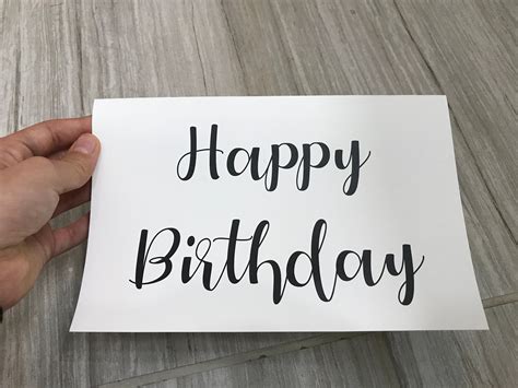 Cute Happy Birthday Calligraphy