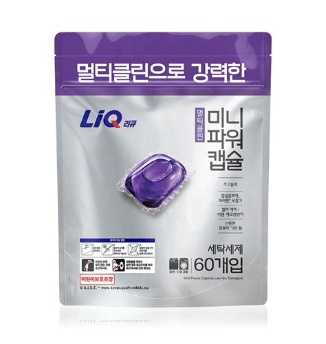 리큐 미니파워 캡슐세제 멀티클린 60입 1개 티몬