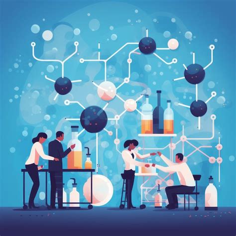Premium Photo Exploring Chemical Structures A Vectorized Flat Design