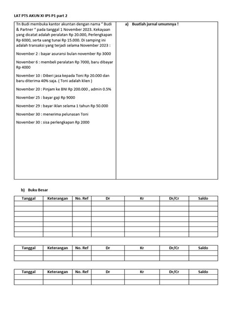 Lat Pts Akun Xi Ips P1 2024 Part 2 Soal Pdf