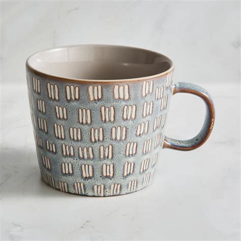 Dunelm Reactive Wax Resist Mug Grey Shopstyle