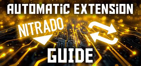 Automatic Extension Of A Nitrado Server Nitrado