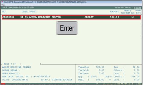How To Convert Sale Challan Into Sale Bill In Marg Software