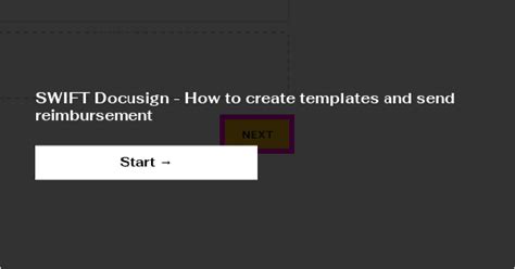 Swift Docusign How To Create Templates And Send Reimbursement