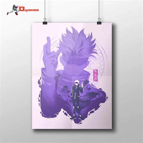 Jujutsu Kaisen Violet Shadow Gojo Satoru Infinite Void Poster In 2022