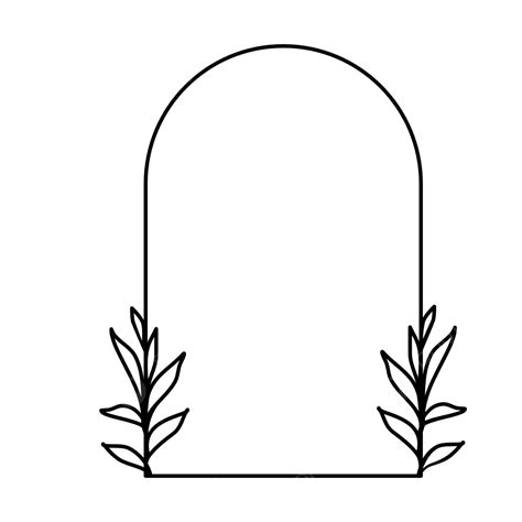Arch Curve Modern Minimal Illustration Vector Arch Modern Curve Png