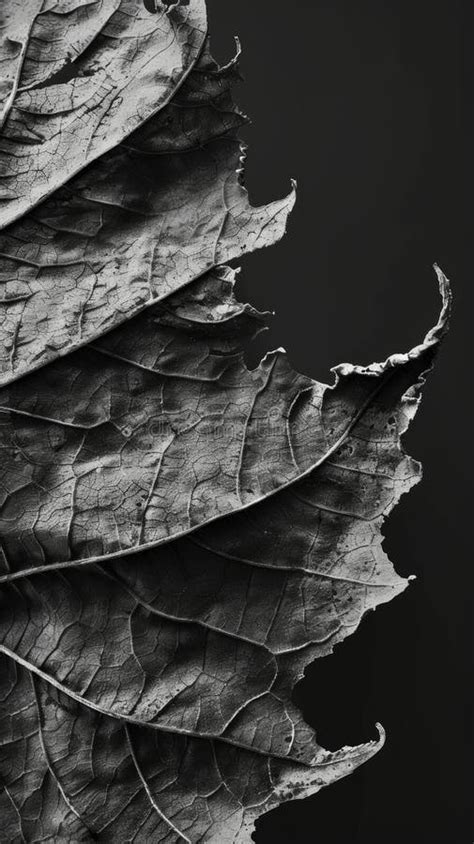 The Jagged Edges Of A Torn Leafarte Contrasted Against Its Smooth