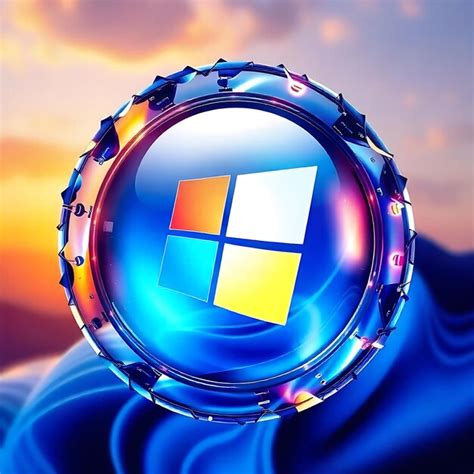 Un Logotipo Azul Y Amarillo Con Un Cuadrado Azul Que Dice Ventanas
