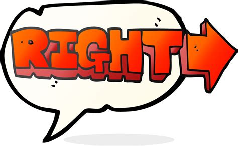 Freehand Drawn Speech Bubble Cartoon Right Symbol 11785405 Vector Art
