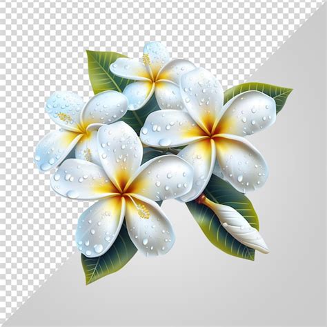 Premium Psd Beautiful Plumeria Tropical Flower Png