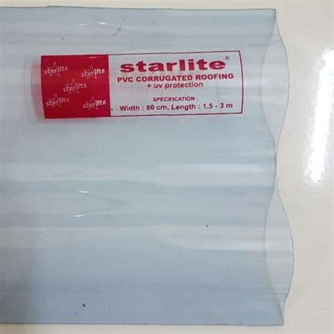 Jual Fiber Gelombang Uv Protection 3meter Atap Fiber Transparan Pvc