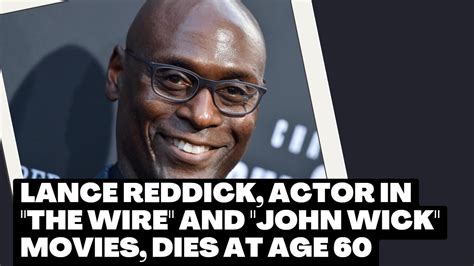 Lance Reddick Actor In The Wire And John Wick Movies Dies At Age 60
