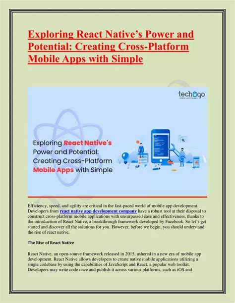 Ppt Exploring React Natives Power And Potential Creating Cross