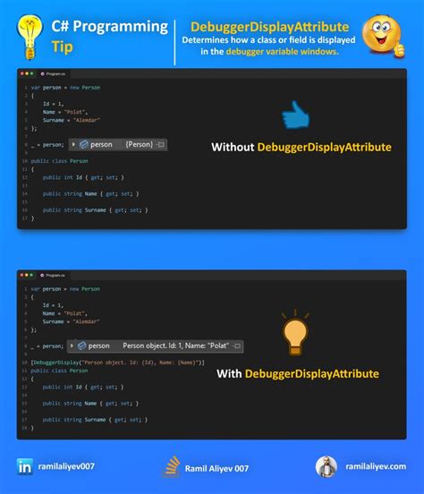 How To Debug Your Code With Debugger Display Ramil Aliyev Posted On