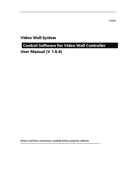 Software Manual Vkb Video Wall Controller 1 6 4 En Pdf