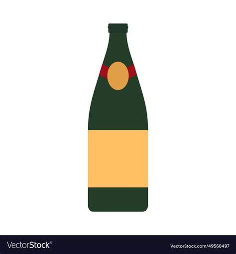 Champagne Bottle Icon Royalty Free Vector Image