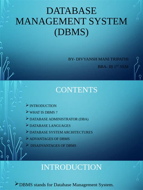 database management system dbms pdf databases sql