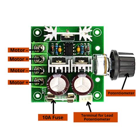 dc motor speed controller pwm 12v to 40v 10a