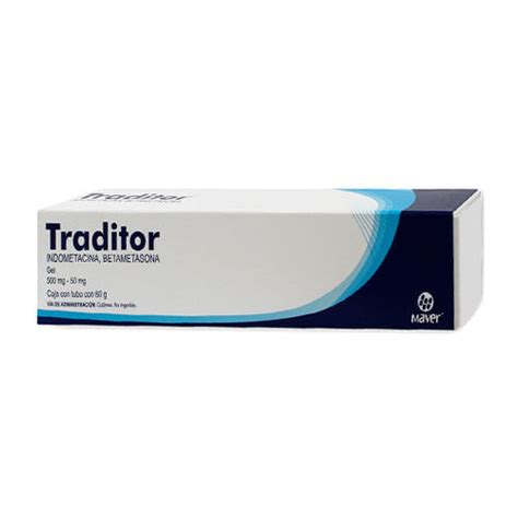 Gel Traditor Indometacina 500 Mg Betametasona 50 Mg Tubo Con 60 G