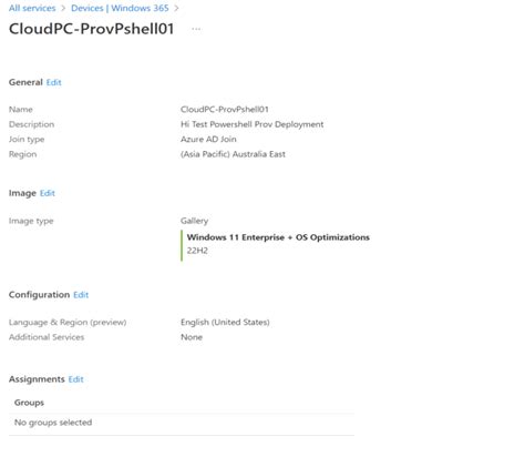 powershell create windows 365 cloud pc provisioning policy askaresh