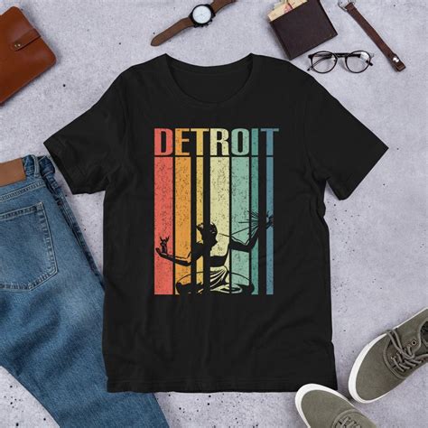 Vintage Spirit Of Detroit Retro Detroit Pride Unisex T Shirt Etsy