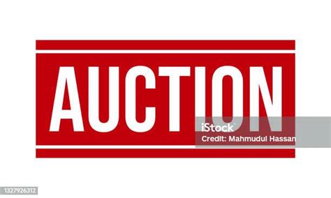 Lelang Stempel Karet Lelang Grunge Cap Segel Vektor Ilustrasi Ilustrasi