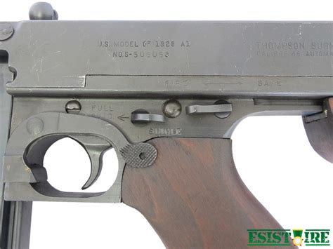 Pistolet mitrailleur Thompson A neutralisé nouvelles normes U E Armes neutralisées