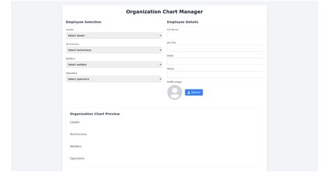 Organization Chart Free React Tailwind Component