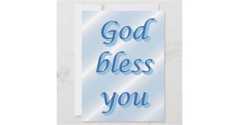 God Bless You Card Zazzle
