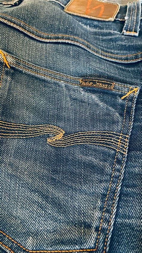 Nudie Thin Finn Crispy Crinkles Jeans Mens Fashion Bottoms Jeans On
