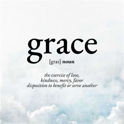 Grace Definition Wall Art Digital Art