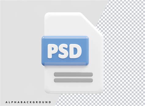 Document File D Render Icon Psd Eps Graphic By Clipmaster Creative Fabrica