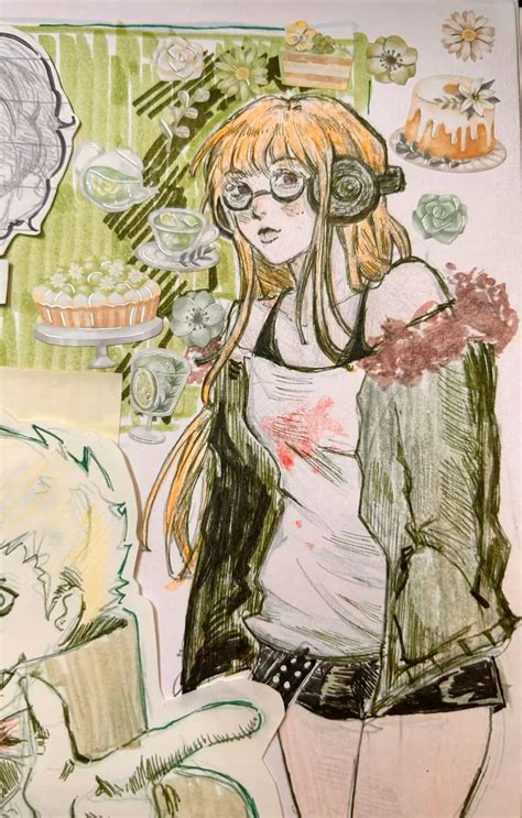 Futaba Sakura Persona 5 Sketches Persona 5 Character Art