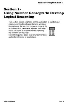 Problem Solving Math Set Number Concepts Developing Logical Reasoning