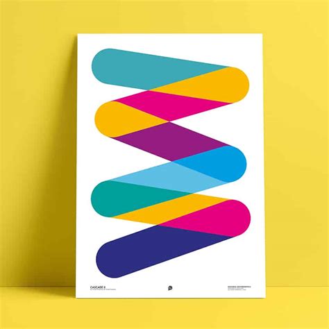 Cascade Ii Abstract Poster By Poster Graphica Poster Creative