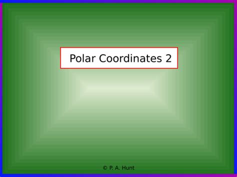 Polar Coordinates 2 A Level Further Maths Teaching Resources