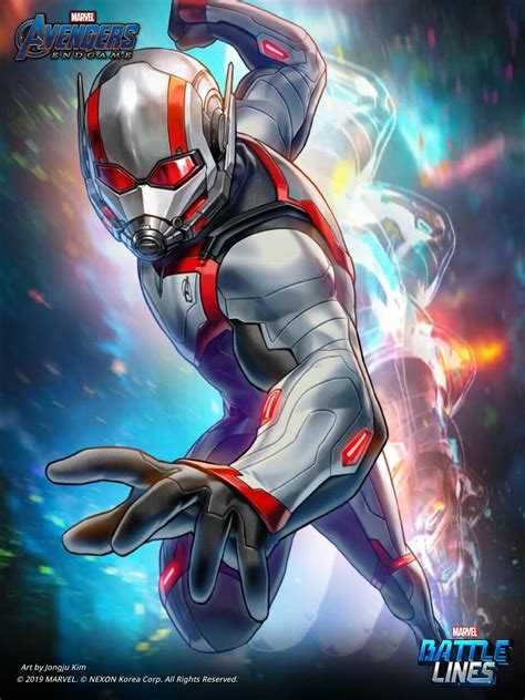 Artstation Marvel Battle Lines Artwork Ant Man End Game Qs Haje 714 Marvel Heroes Ant