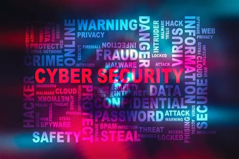 Premium Photo Cyber Security Illustration Concept Wall Of Words