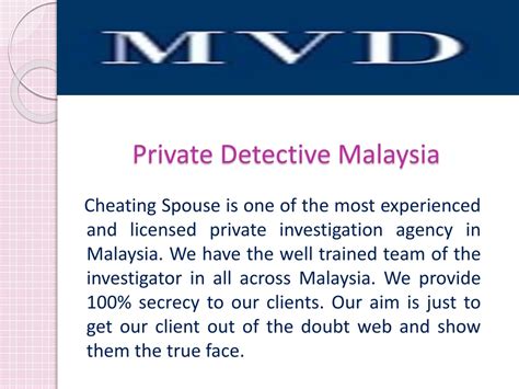 Ppt Private Detective Malaysia Powerpoint Presentation Free Download