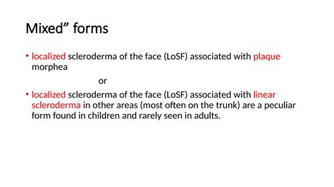 Pediatric Scleroderma How To Diagnosis Pptx