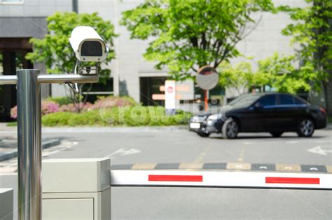 Cctv 감시카메라 주차차단기 자동차 보안 사진이미지일러스트캘리그라피 Tdrc작가