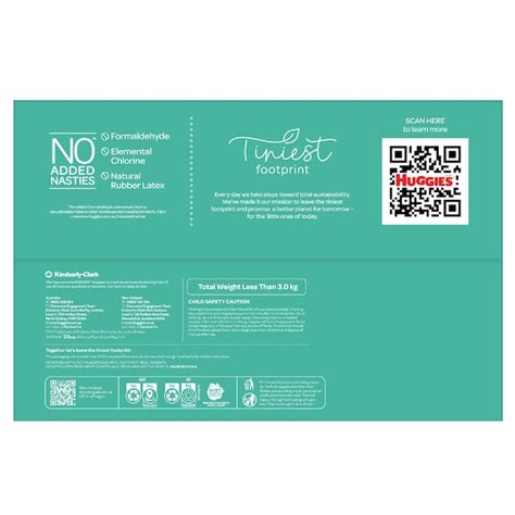 Huggies Newborn Nappies Size 1 Up To 5kg 108 Pack Woolworths