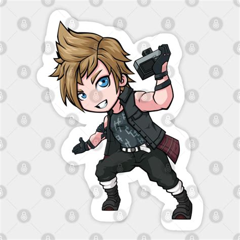 Prompto Chibi Prompto Argentum Sticker Teepublic