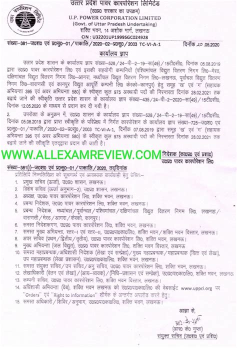 Uppcl Ae And Je Vacancy Update All Exam Review