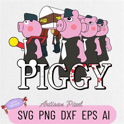 Piggy Coffin Dance Meme Svg Piggy Svg Roblox Svg Coffin Inspire