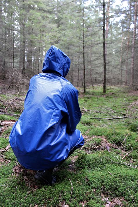 Blue Pvc Rain Suit Regenmode